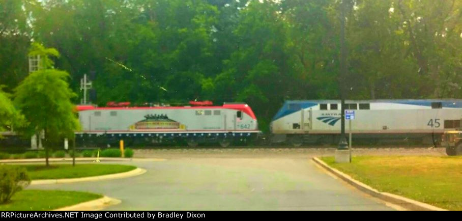 Amtrak 642 Honor Our Veterans newest heritage and 45